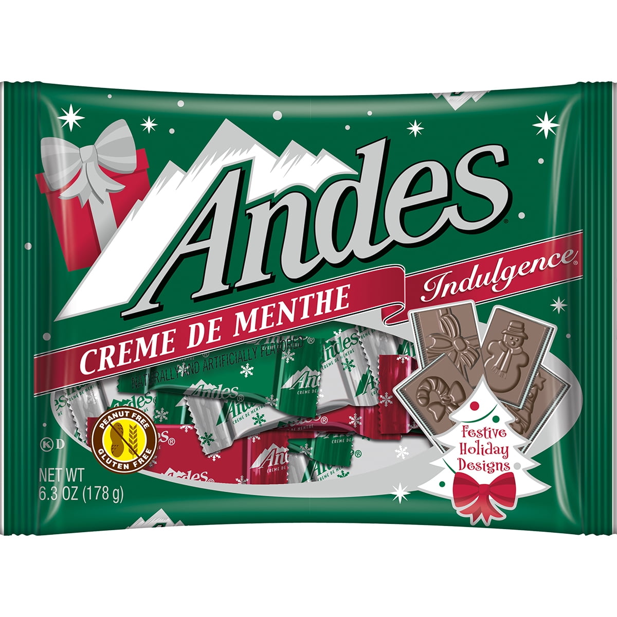 Andes, Crème De Menthe, Individually Wrapped Mints, 6.35 oz., Peanut ...