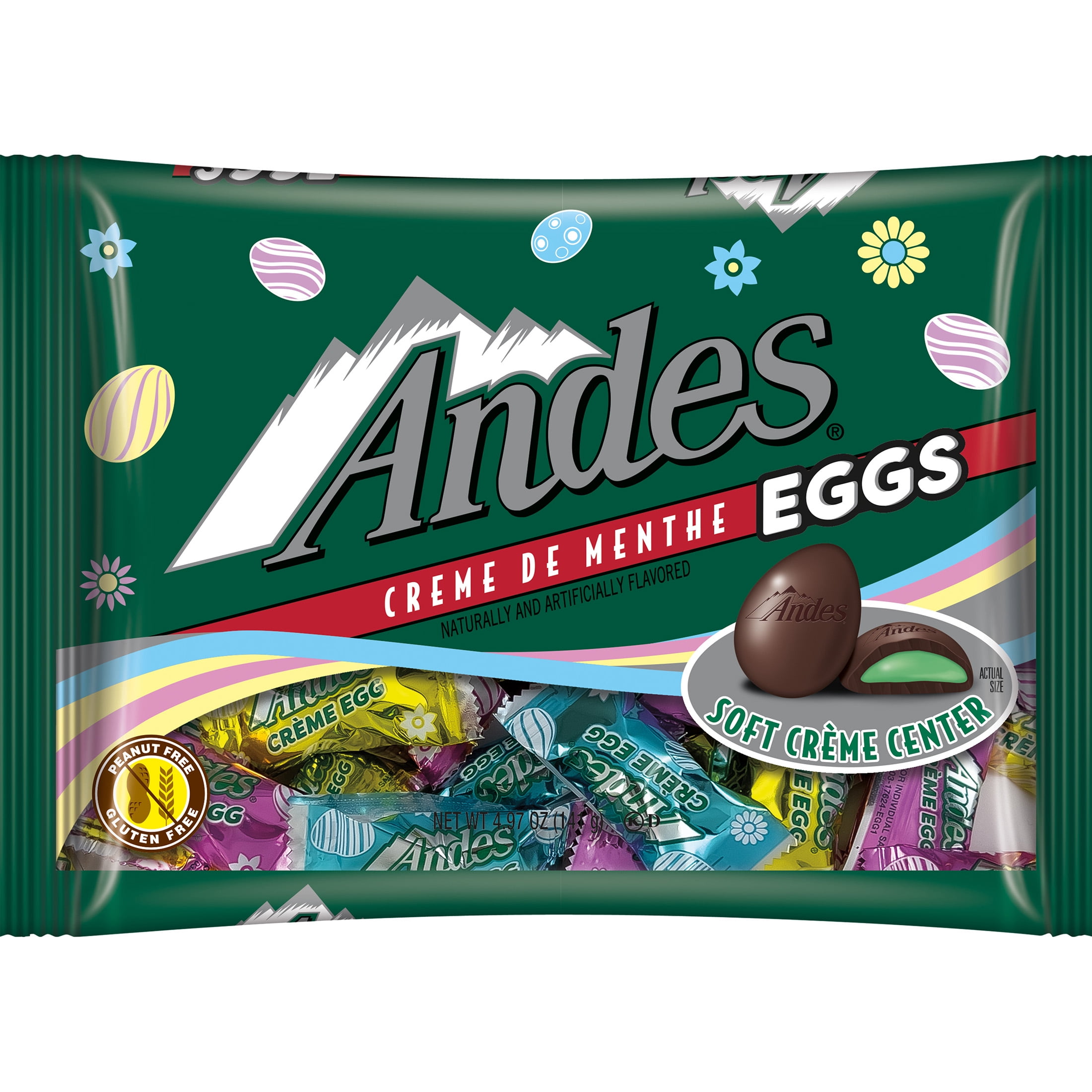 Andes Crème de Menthe, Easter Chocolate Mint Eggs, 4.97 oz, Fine ...