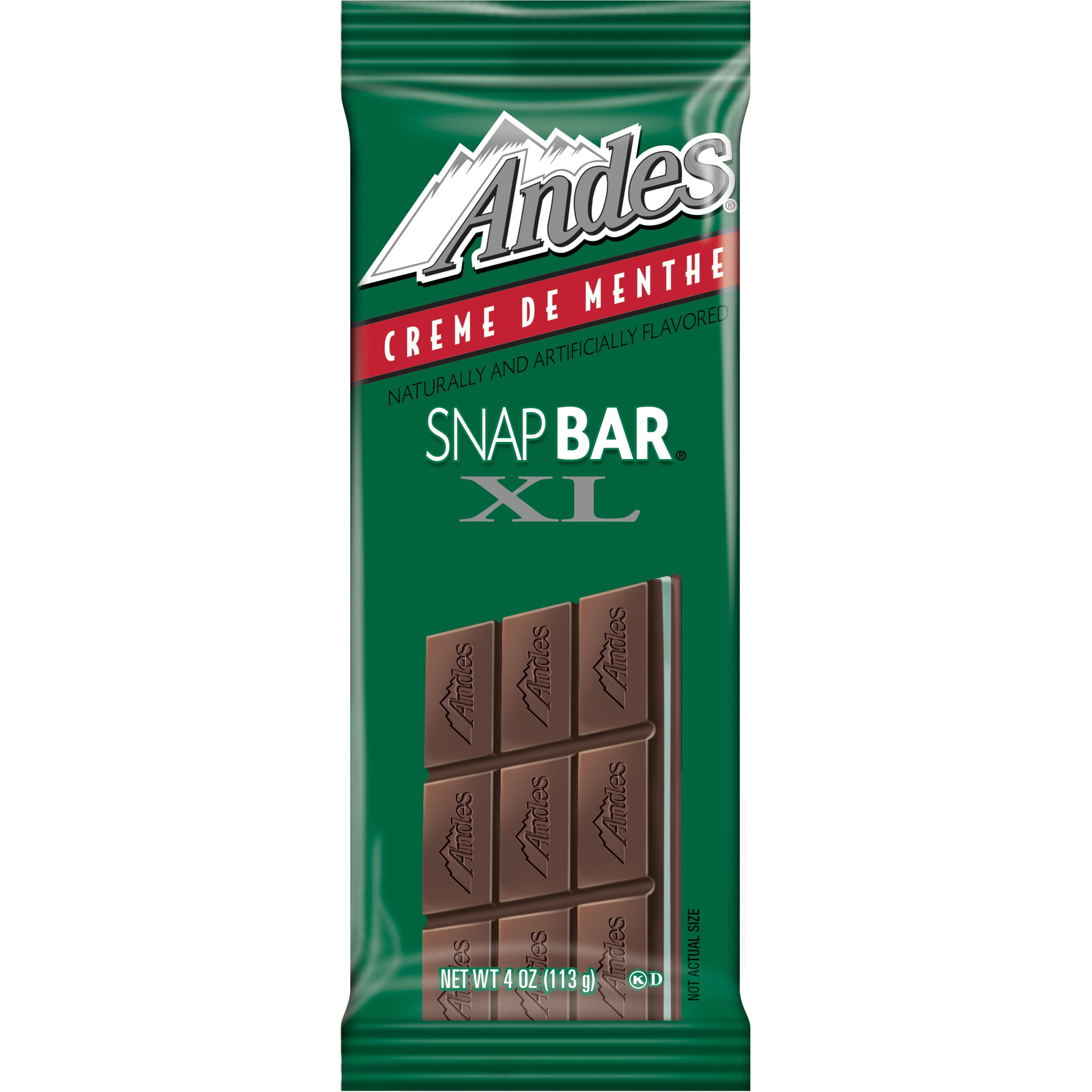 Andes Creme De Menthe Snap Bar XL, Chocolate Covered Mint, 4 oz ...