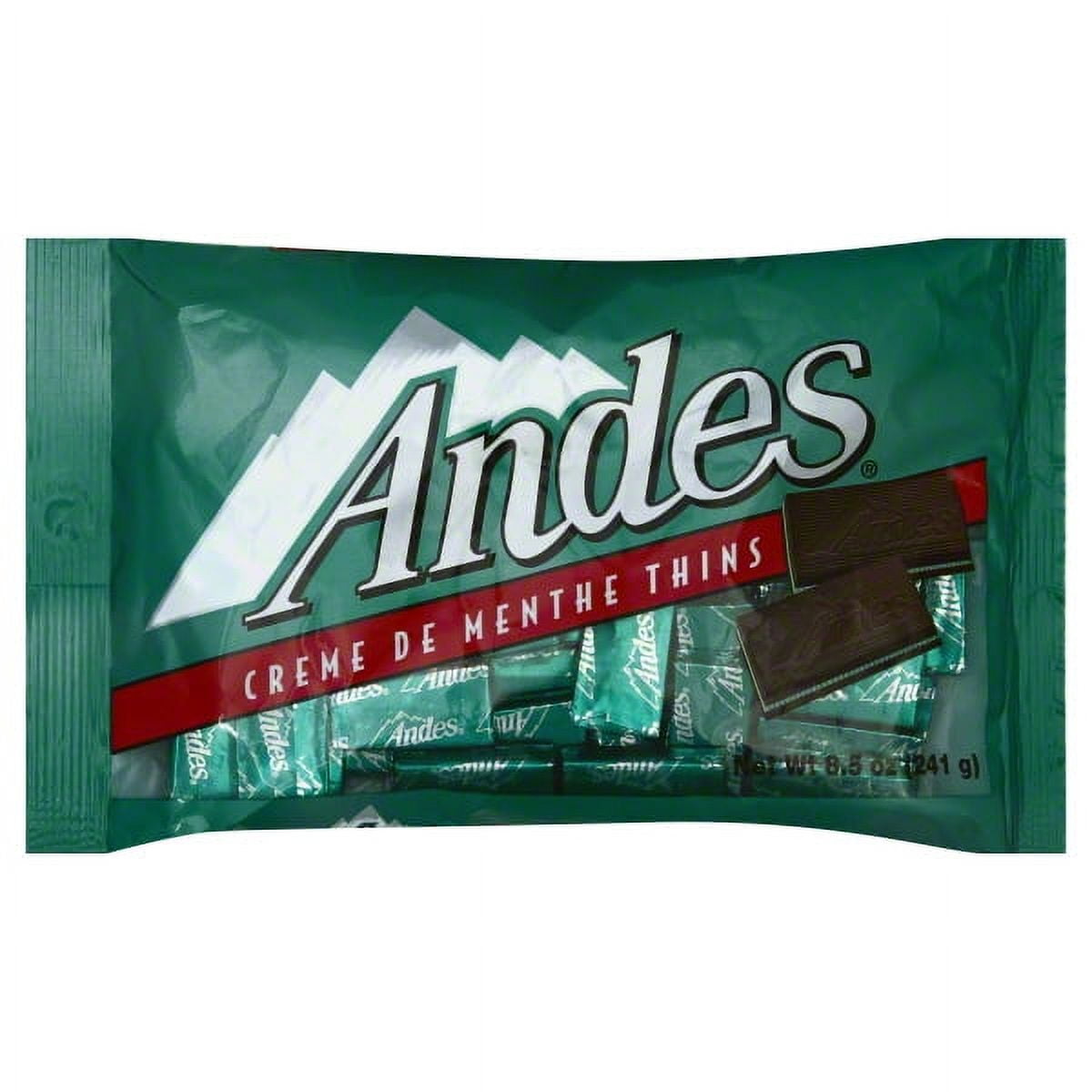 Andes Chocolate Covered Mint Thins Candy Pieces, Individual Bag, 8.5 Oz ...