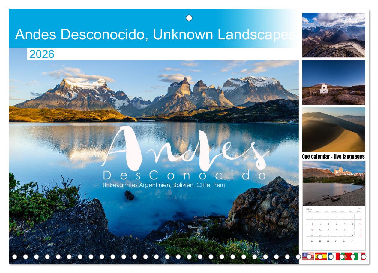 Andes Desconocido, Unknown Landscapes of the Andes (Monthly Wall ...