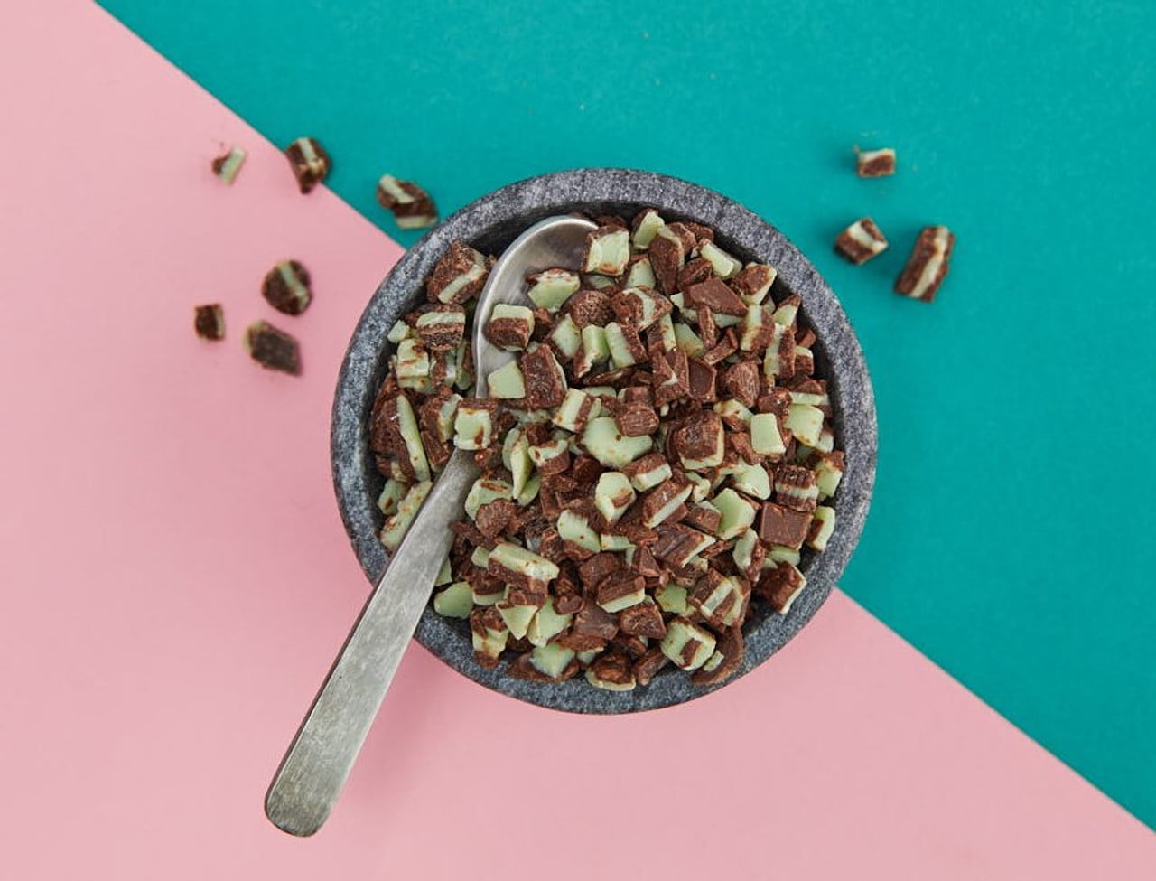 Andes Mints Chopped Candy - 2 lbs Bagged, Small Chocolate Peppermint ...