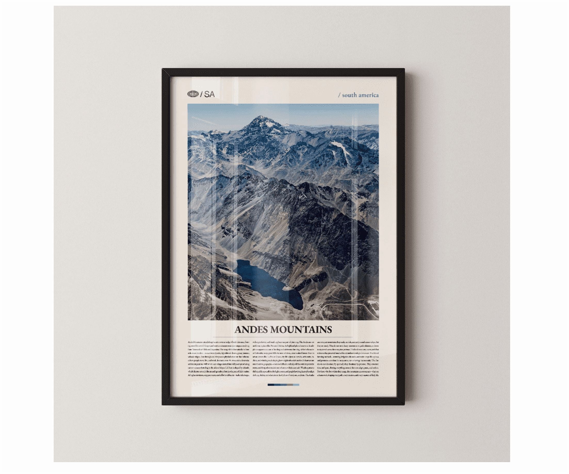 Andes Mountains Poster Andes Mountains Wall Art Andes Mountains Poster ...
