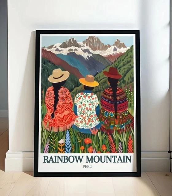Andes Mountains Travel Print - Quechua People And Andes Mountains NO ...