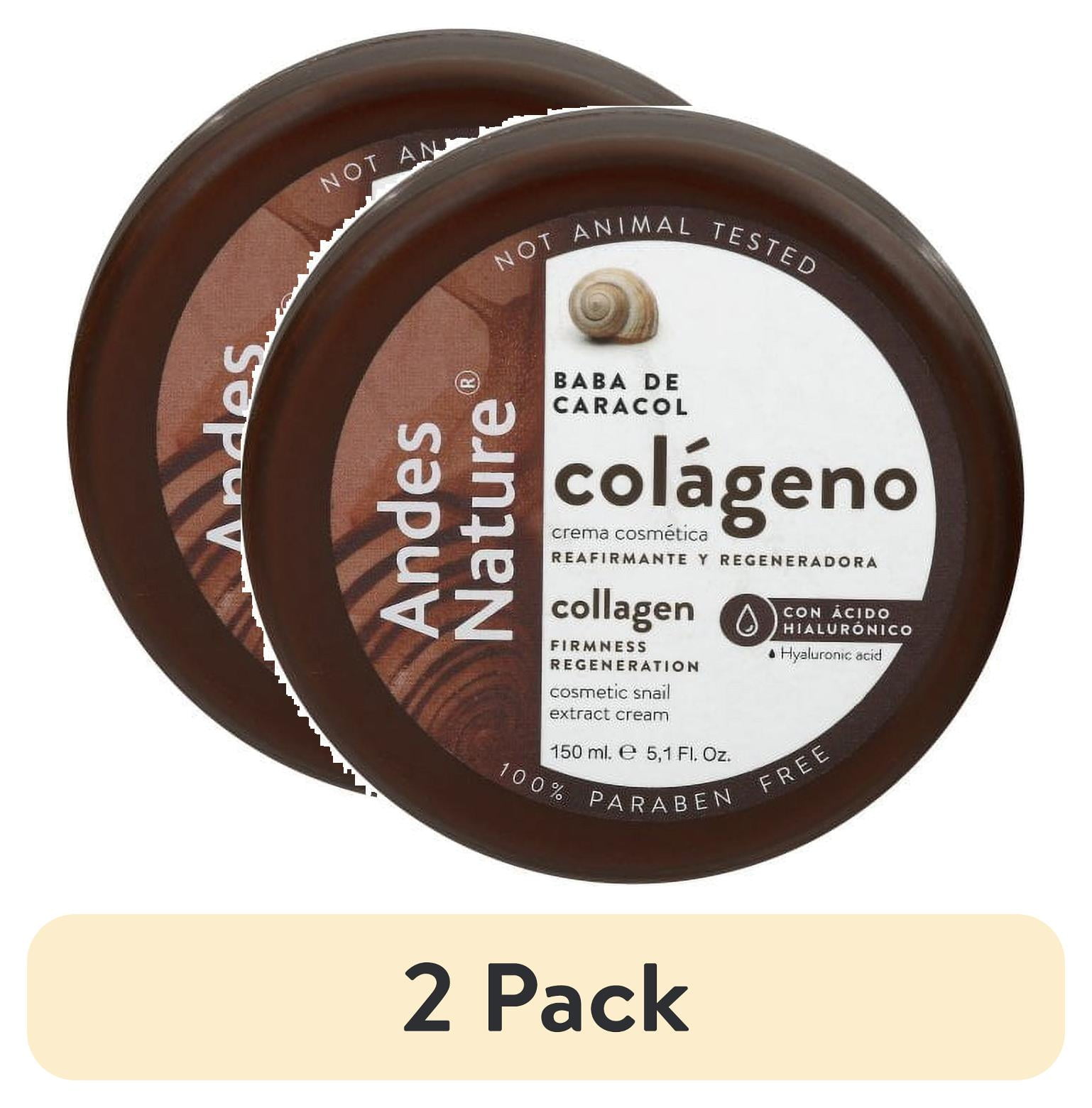 (2 pack) Andes Nature Caracol Cosmetic Snail Extract Cream, Facial ...