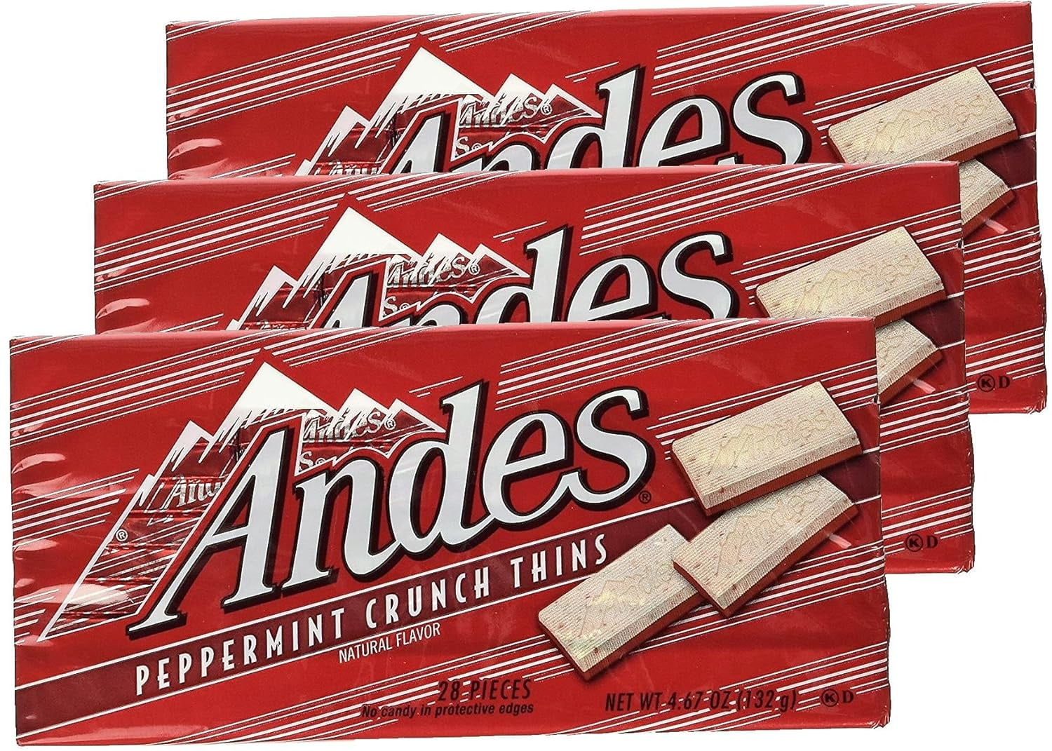 Andes Peppermint Crunch Thins, 3 Boxes (28 pcs in each) - Walmart.com
