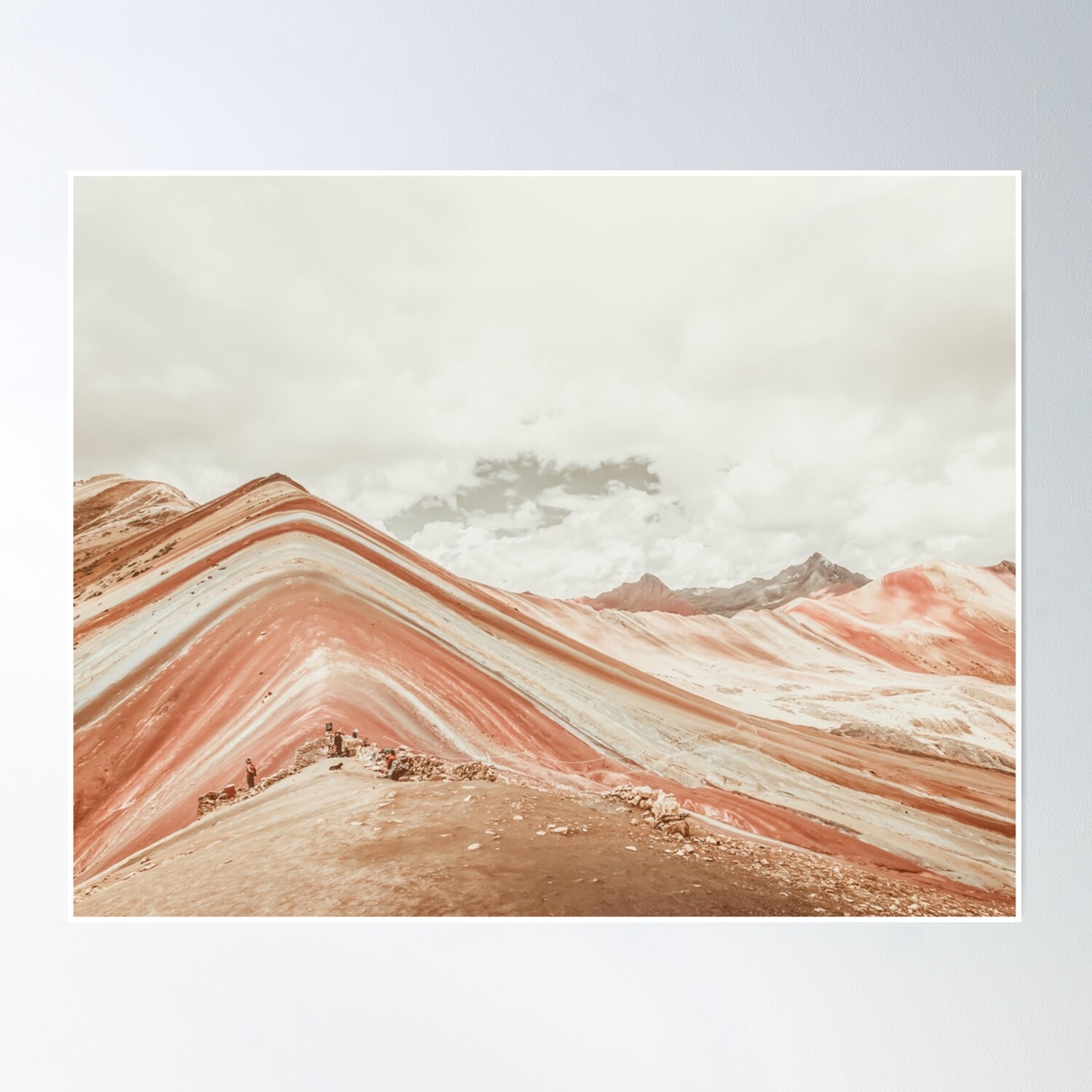 Andes Rainbow Mountains Poster Wall Art, Modern Wall Decor, 12x18 ...