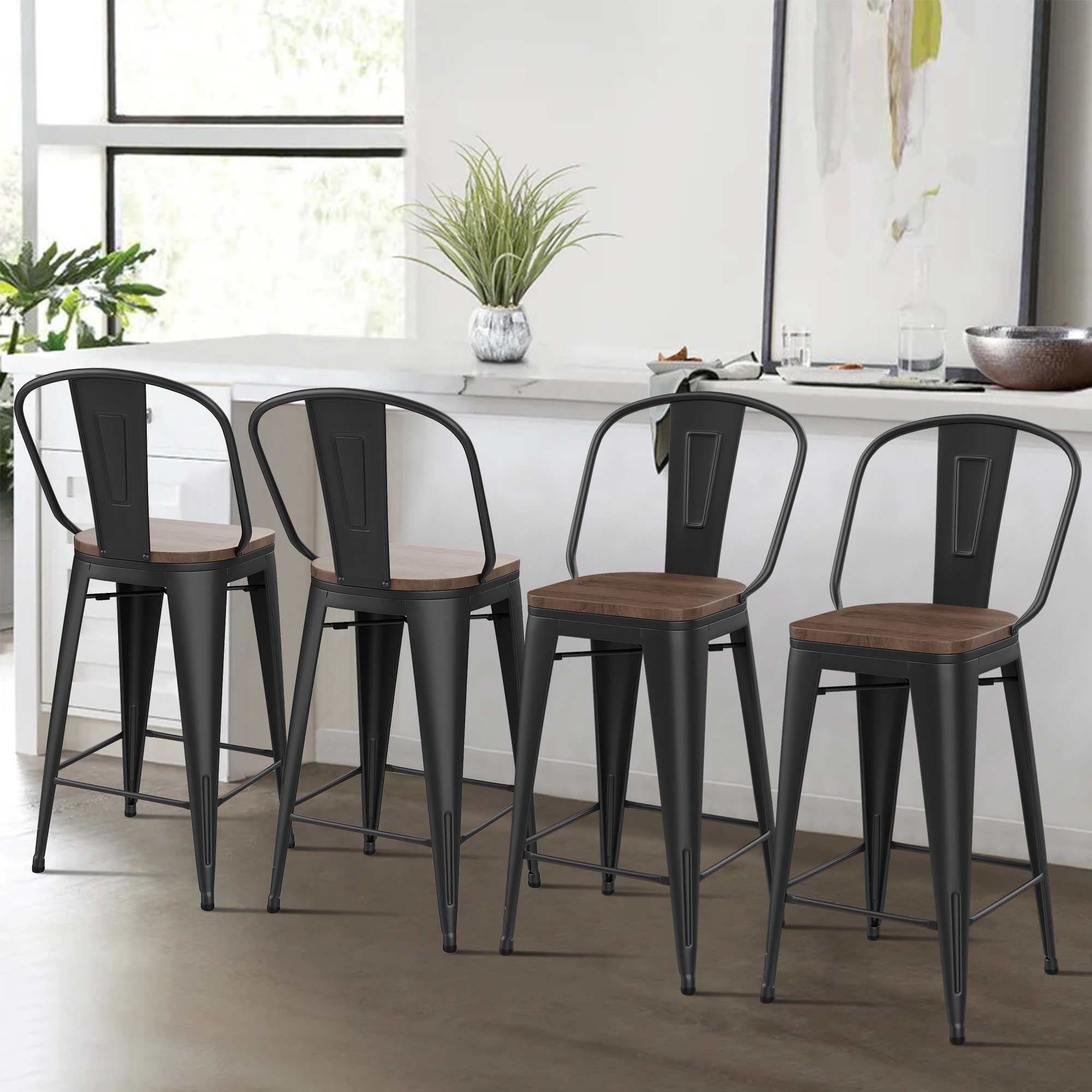 Safavieh Norah Bar Stool - Walmart.com