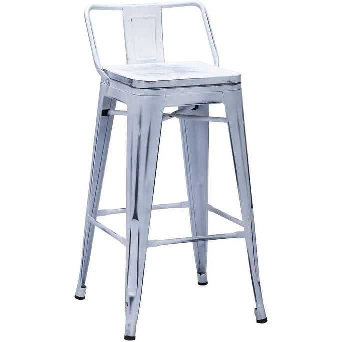 Andeworld Bar Stools 24 Inches Metal bar stools with backs Set of 4 ...