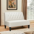 Andeworld Button Tufted Loveseat Settee Upholstered Sofa Backrest ...