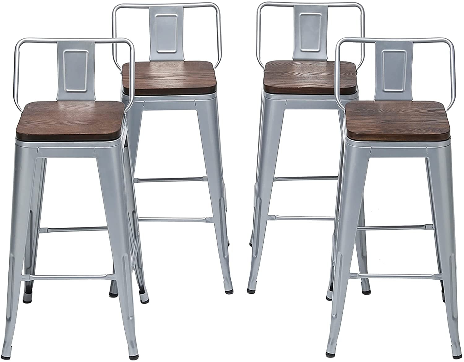 Andeworld Furniture Swivel Metal Bar Stools Kitchen Counter Height ...
