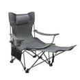 Andeworld Reclining Camping Chair, Adjustable Folding Chair with ...