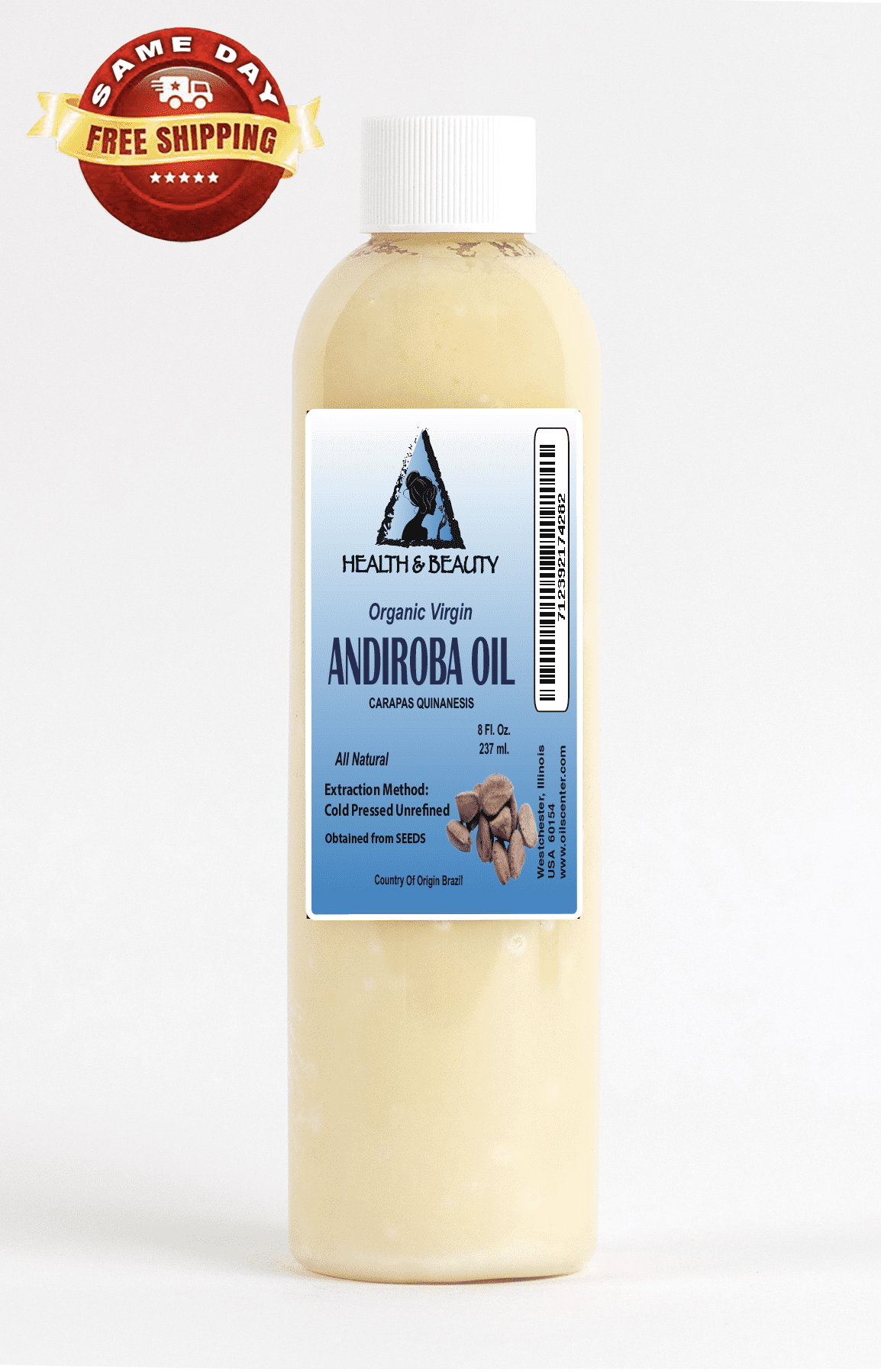 Andiroba Seed Oil Unrefined Virgin Organic Cold Pressed Raw Pure 8 oz ...