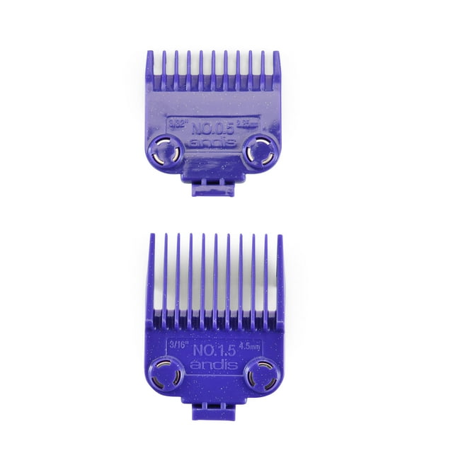 Andis #01420 Double Magnetic Nano Combs #1/2 & 1 1/2 Barber Clipper ...