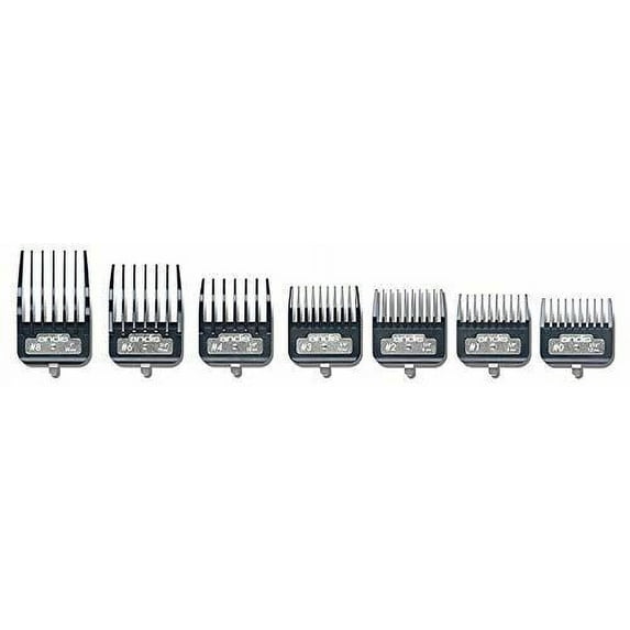Andis Master Series Premium Metal Hair Clipper Attachment Comb 7 Piece ...