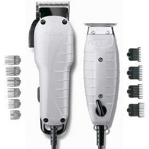 Andis Pro Barber Hair Cutting Machine - Clipper & Trimmer Combo Set ...