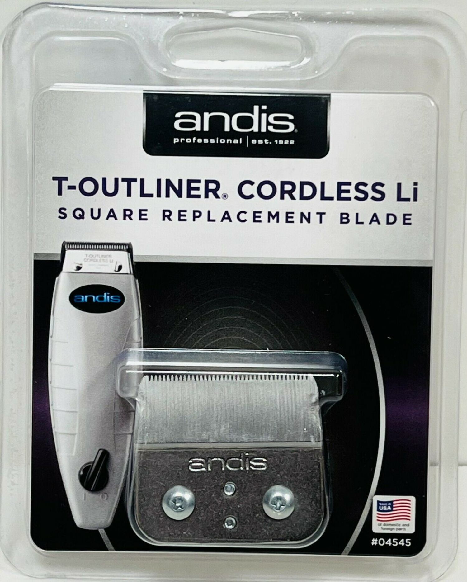 Andis Professional T-Outliner Cordless Li Square Replacement Blade ...