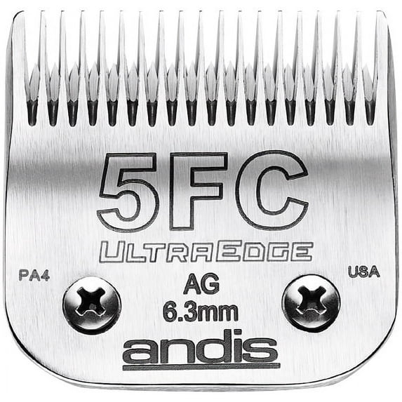 Andis UltraEdge Detachable Blade Set, Size 5FC, 1/4 Inches, 6.3 mm ...