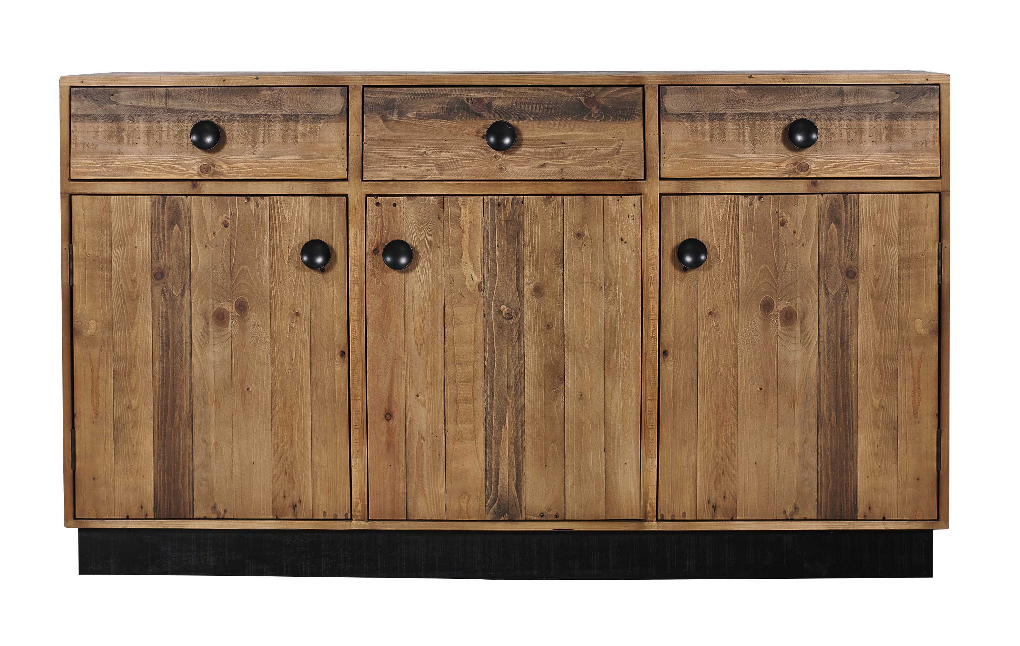 Andmakers Oslo Brown 3-Drawer Large Sideboard TW-BF06-FA-RN - Walmart.com