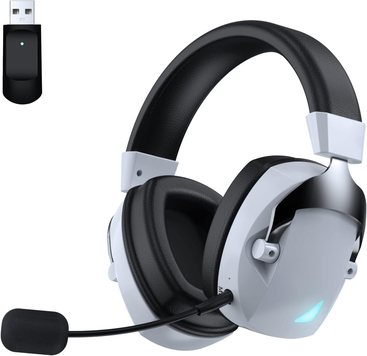 Andoe Wireless Gaming Headset for PS5/PS4/PC/Nintendo Switch/PC ...