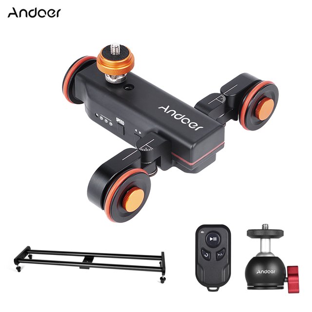 Andoer Camera Slider,Slider Car 3 Speed 3 Speed Adjustable + Ballhead ...