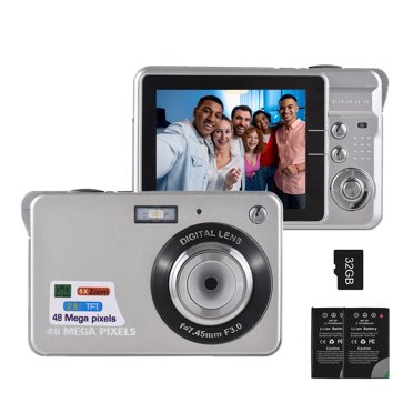 Andoer Portable Digital Camera 48MP 2.7K 2.88-inch IPS Screen 16X Zoom ...