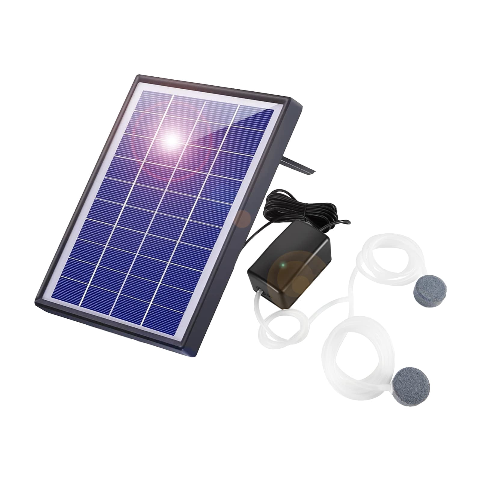 Andoer Pond Oxygenator Solar Powered 6W Solar Oxygen Fish Tank ...