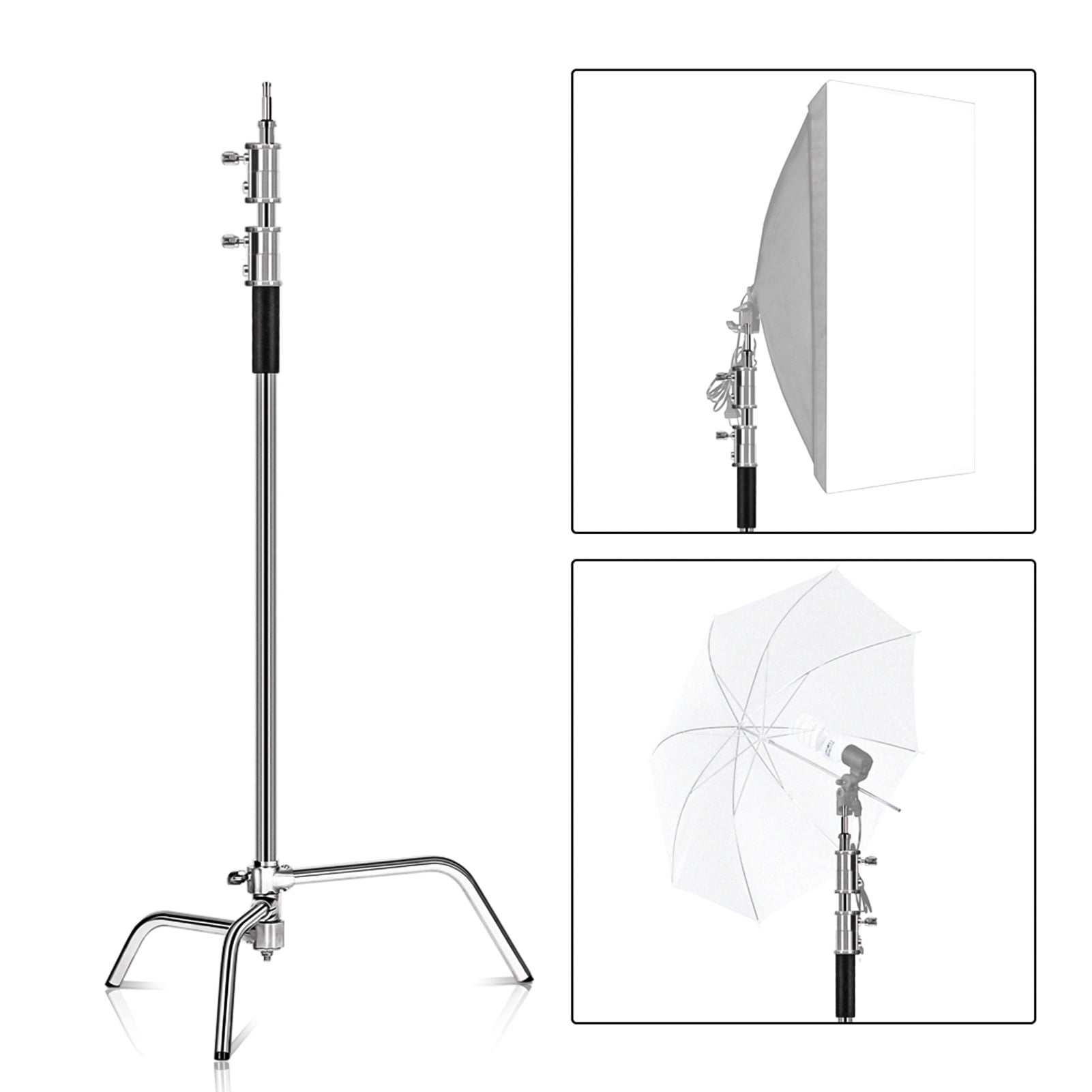 Andoer Professional Photography Stand Aluminum Alloy C-Stand Folding ...