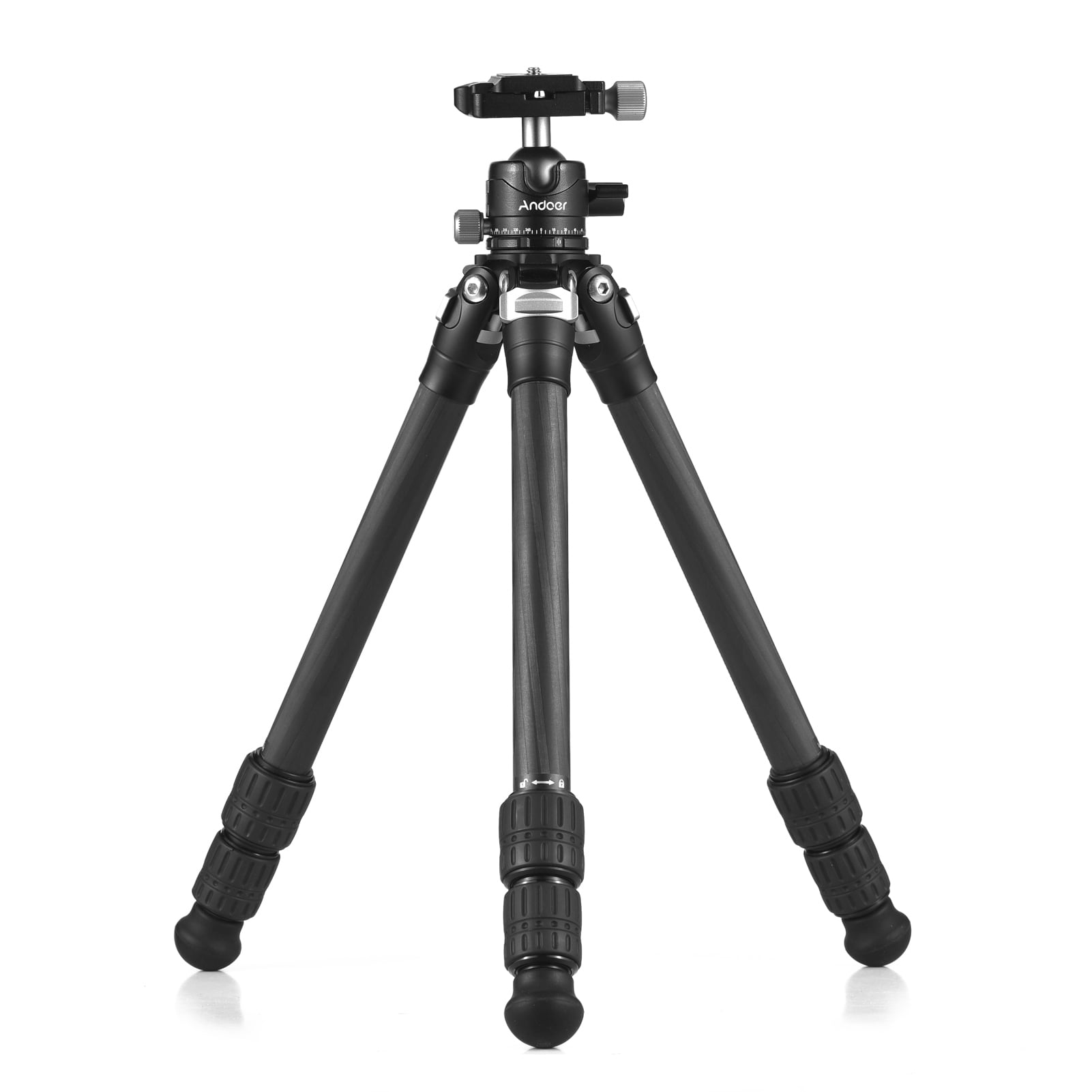 Andoer Tripod Head Inch Load Portable Stand Ball Head Camera Portable