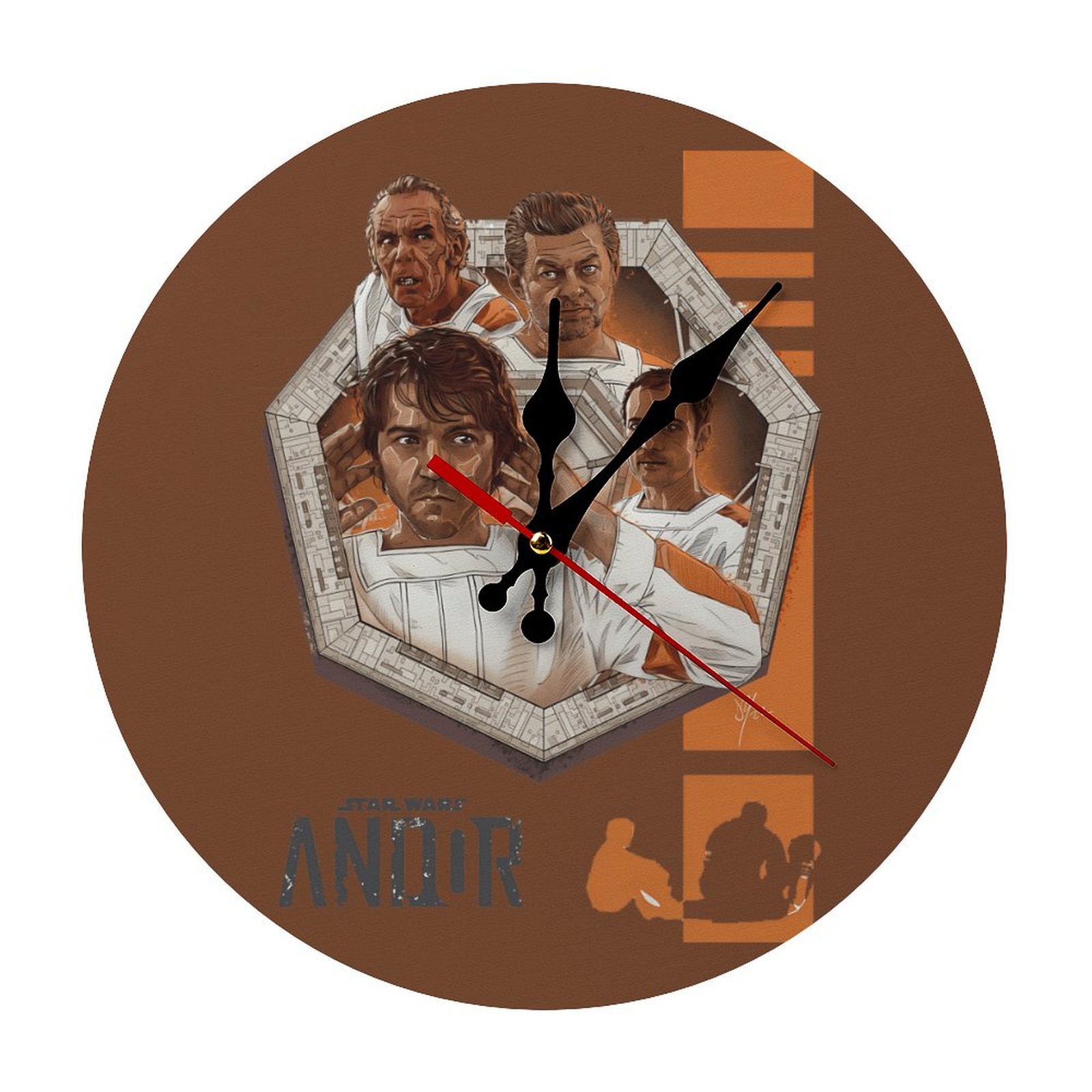 Andor Wall Clock Without Scale Round Clock Pointer Clock Bedroom Living ...