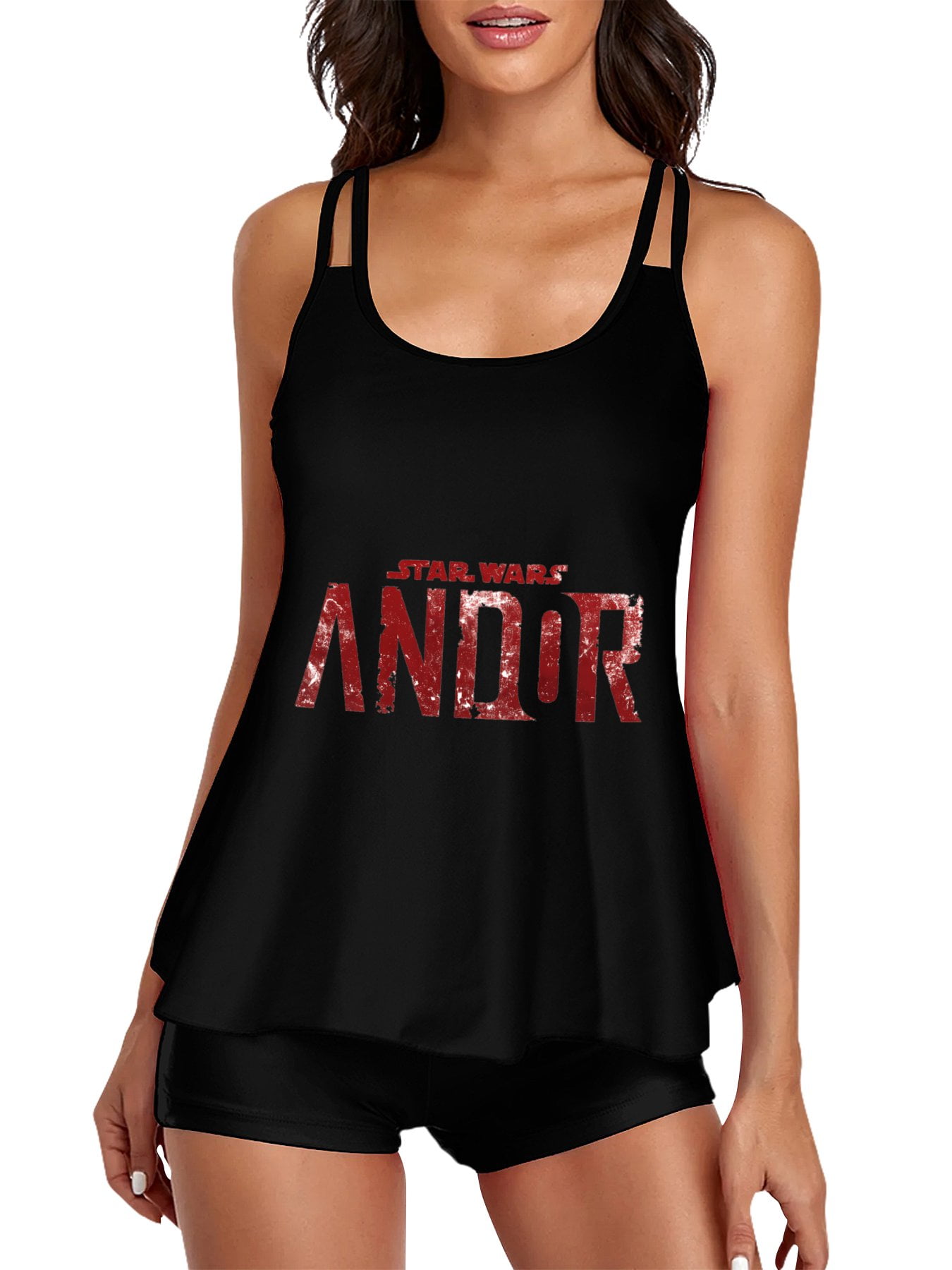 Andor Women's Two-Piece Swimsuit Set Two Piece Simple Swimsuit Summer ...