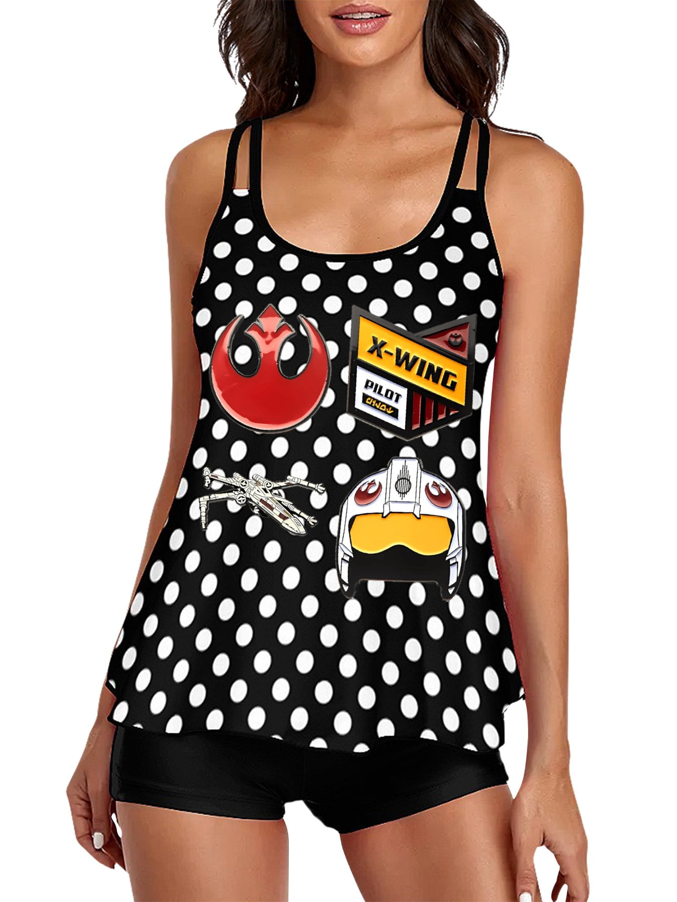 Andor Women's Two-Piece Swimsuit Set Two Piece Simple Swimsuit Summer ...