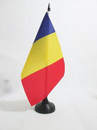 Andorra Civil Table Flag 5'' x 8'' plastic stick and base - Walmart.com