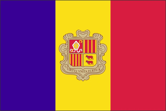 Andorra Flag Sticker Phone Decal Water Bottle Stickers Car Decals ...
