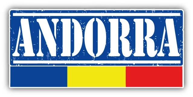 Andorra Grunge Travel Stamp Car Sticker Phone Decal Water Bottle ...