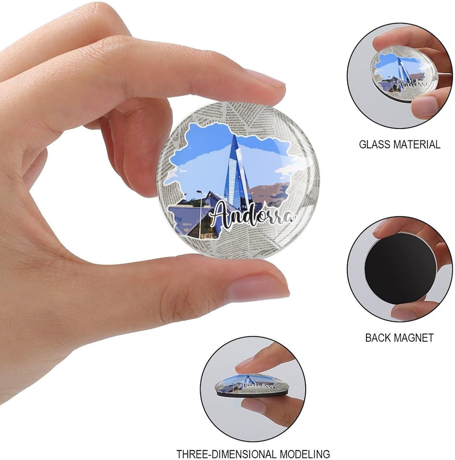 Andorra Landscape Magnets Refrigerator Glass Small Magnets National ...