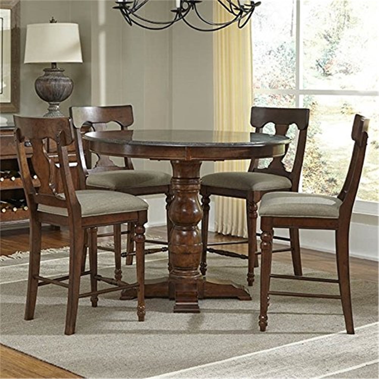 Andover Dining Gathering Height Dining Set (Table/4(357K)-Quantity:5 ...