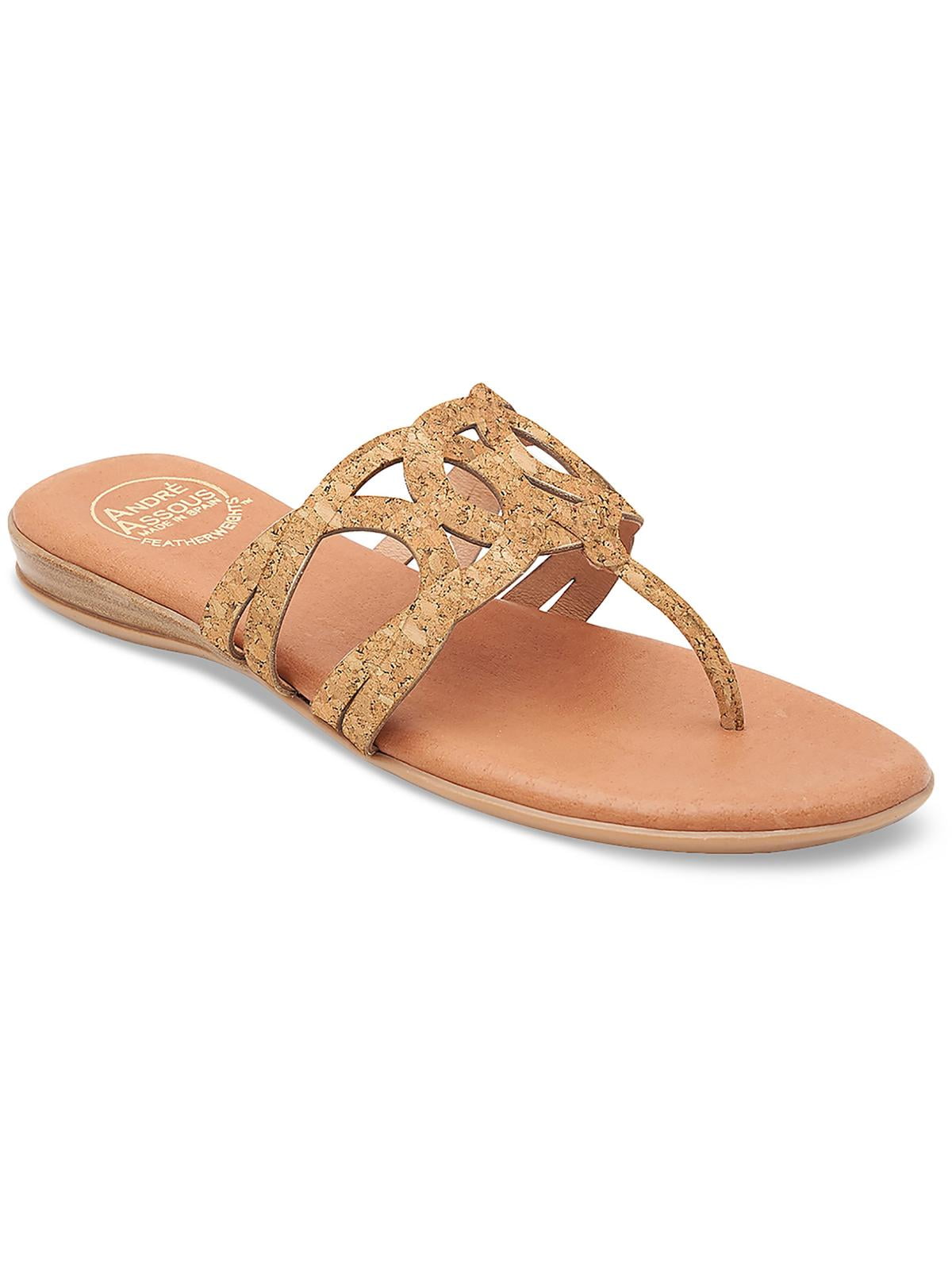 André Assous Womens Nature Slip On Padded Insole Flip-Flops - Walmart.com