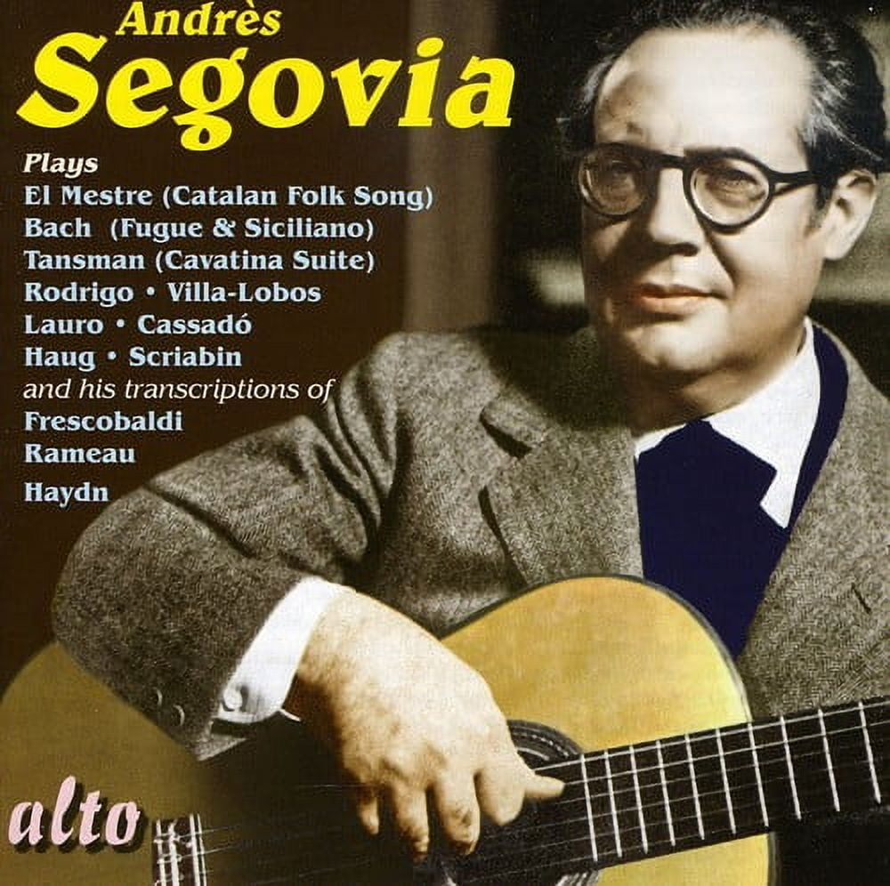 Andrés Segovia - Segovia Plays: Lo Mestre & Bach & Haydn & Rameeau - Music & Performance - CD ...