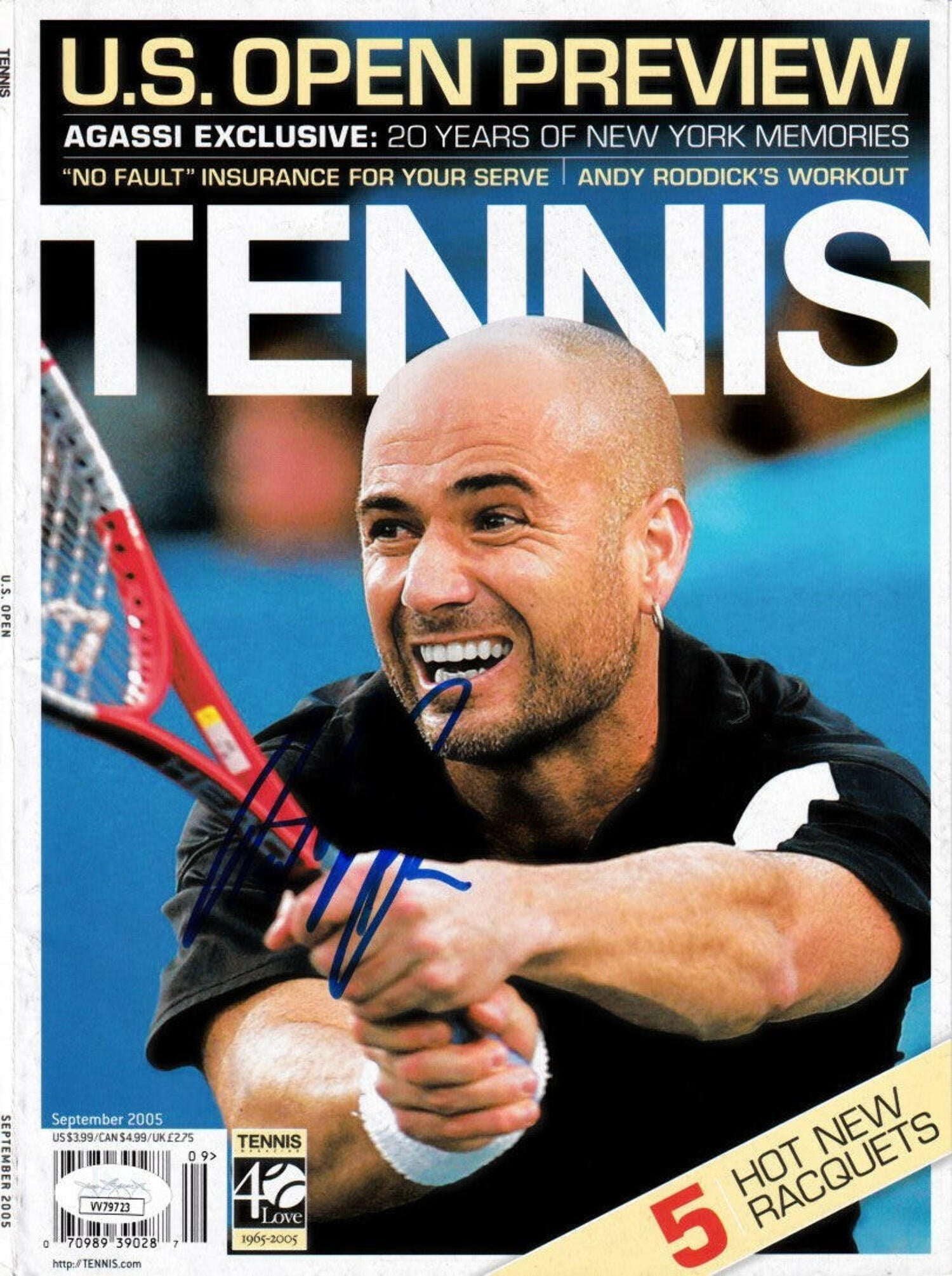 Andre Agassi autographed 2005 Tennis Magazine cover (JSA) - Walmart.com