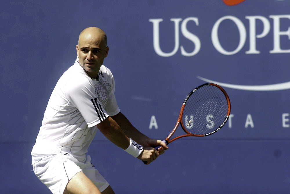 Andre Agassi in the U.S. open Photo Print (10 x 8) - Walmart.com