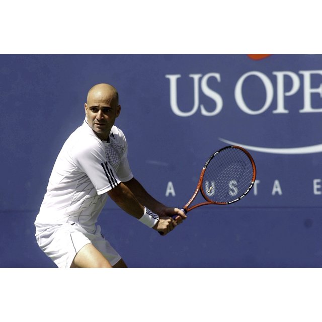 Andre Agassi in the U.S. open Photo Print (10 x 8) - Walmart.com