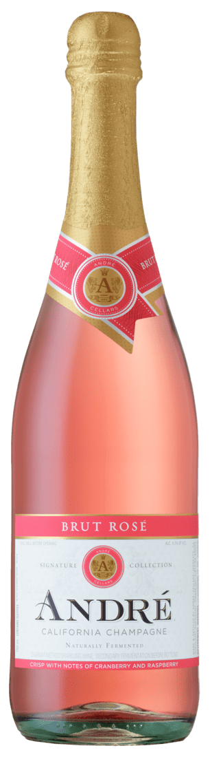 Andre Champagne Brut Sparkling Rose Wine, 750ml Bottle - Walmart.com