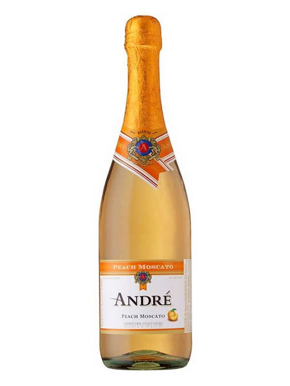 Andre Champagne Peach Moscato Sparkling Wine,750 ml - Walmart.com