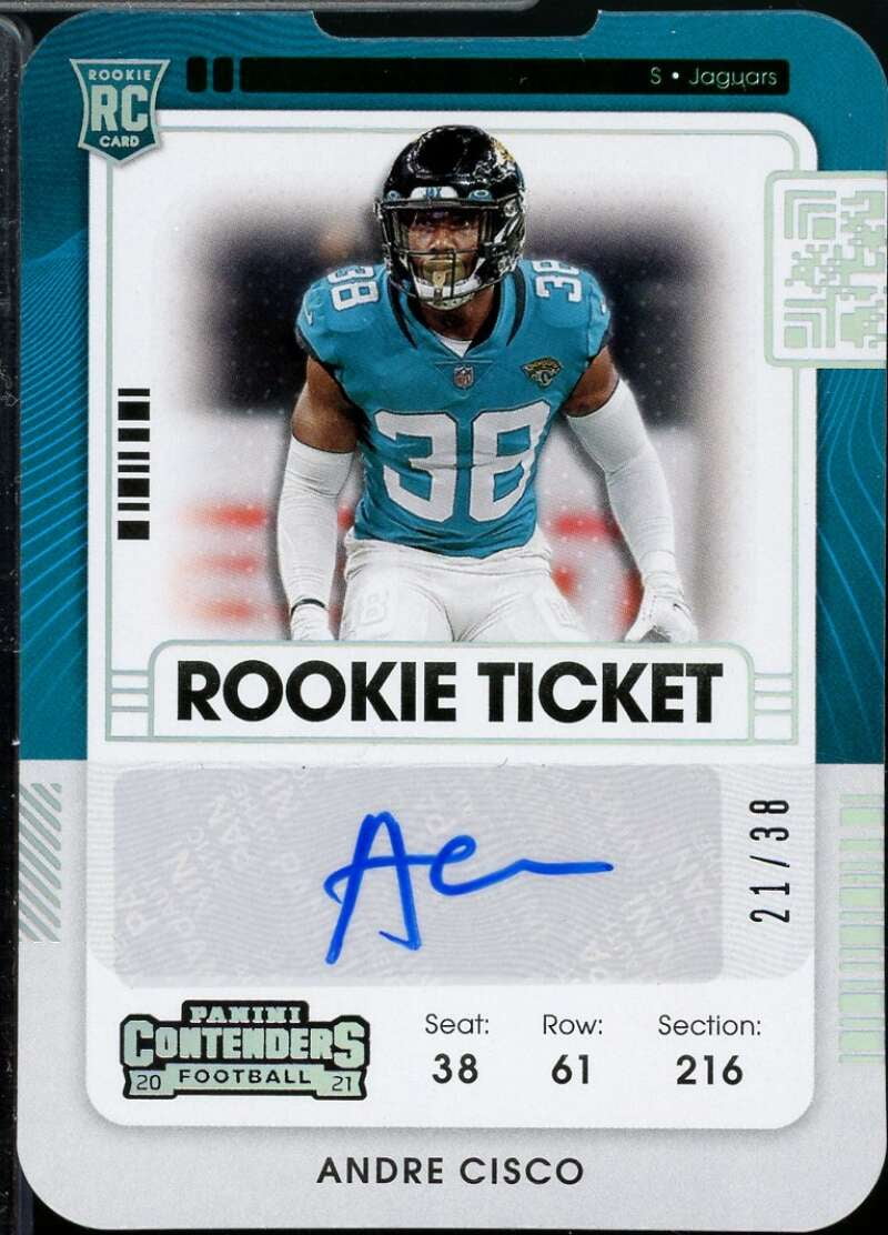 Andre Cisco AU Card 2021 Panini Contenders Rookie Ticket Stub #177 ...
