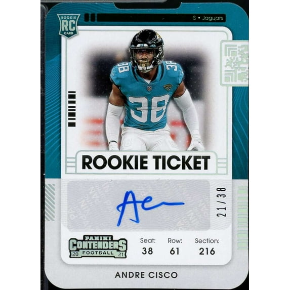 Andre Cisco AU Card 2021 Panini Contenders Rookie Ticket Stub #177 ...