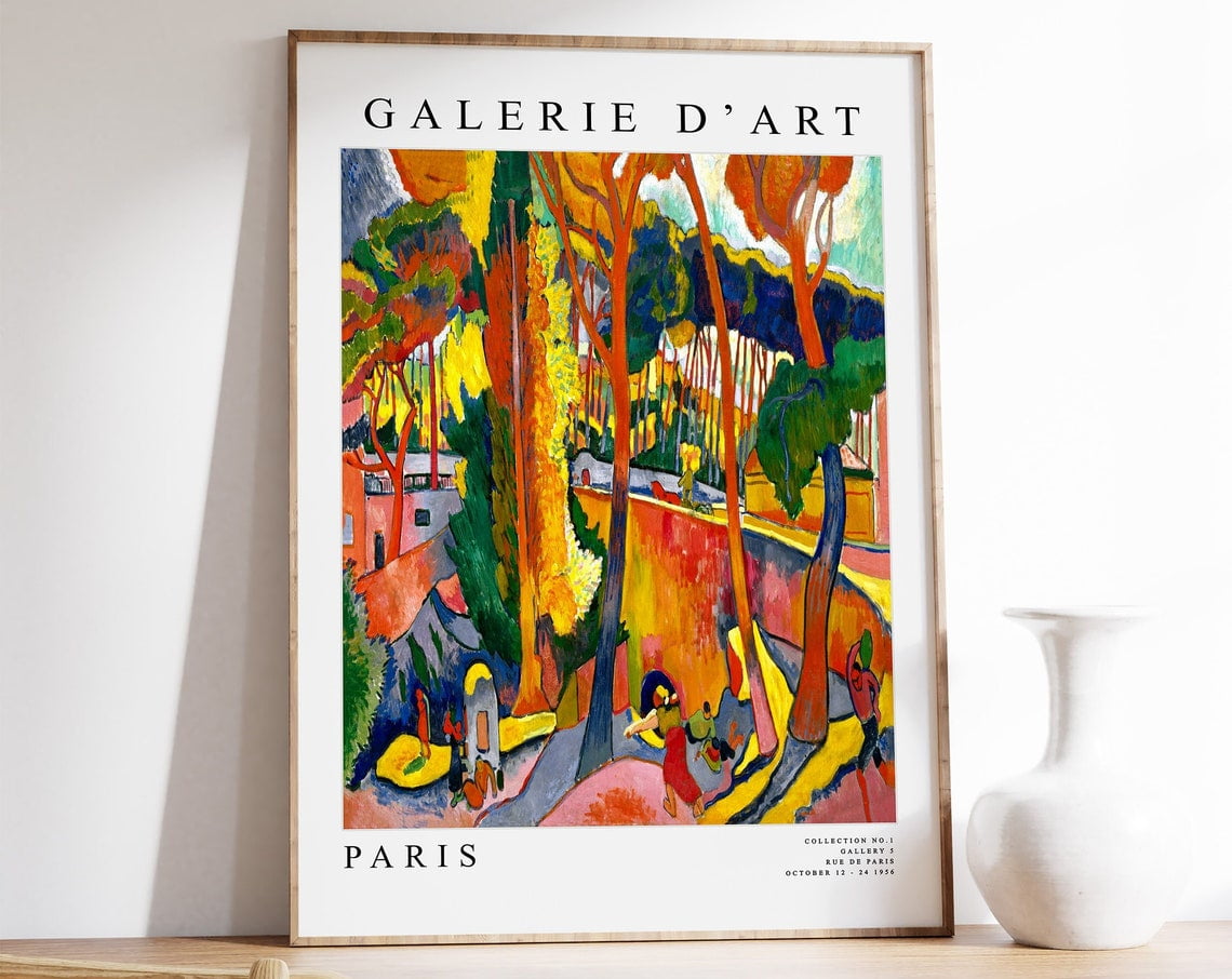 Andre Derain Exhibition Poster, The Turning Road Lestaque, French ...