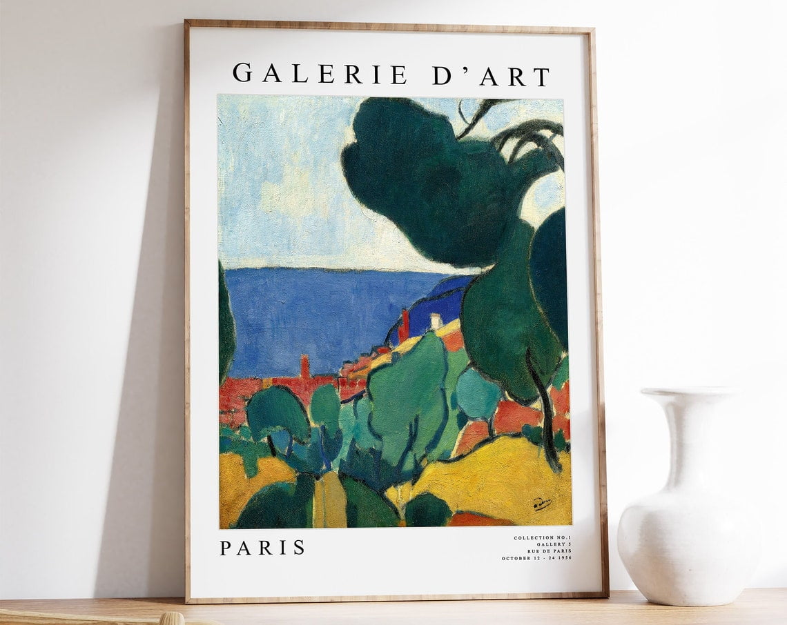 Andre Derain Exhibition Poster, Vue De Cassis, French Expressionist ...