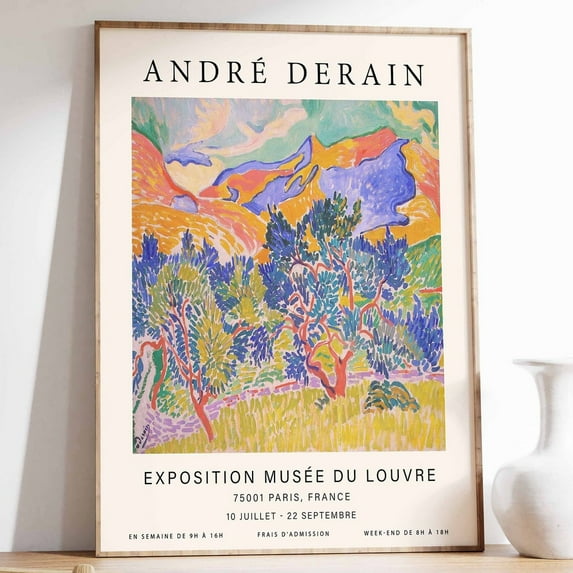 Andre Derain Poster, Mountains At Collioure, French Expressionist Print ...