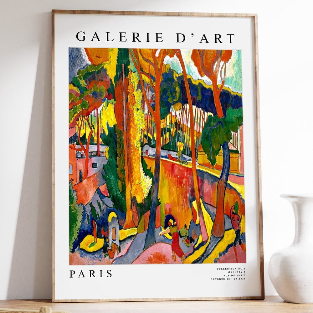 Andre Derain Poster, The Turning Road Lestaque, French Expressionist ...